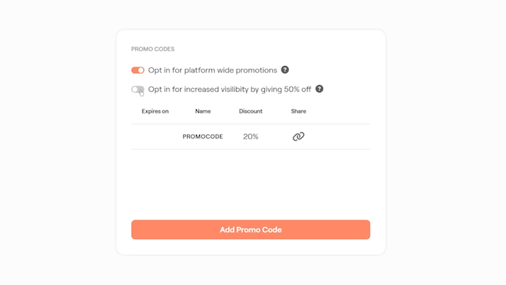 How do I create a custom promo code?