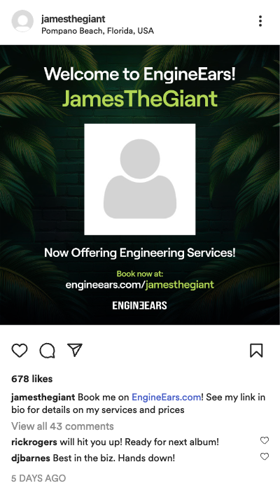 How do I find artists and get more clientele on EngineEars?